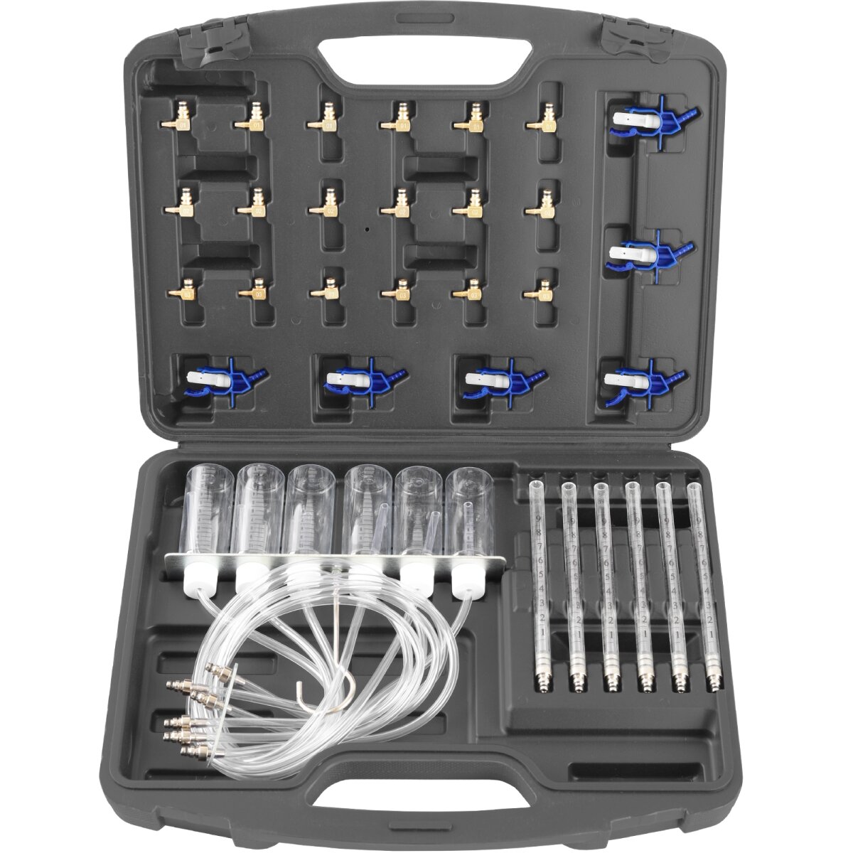 TECPO Common Rail Tester Injektor Prüfer mit 24 Adaptern, 28,99
