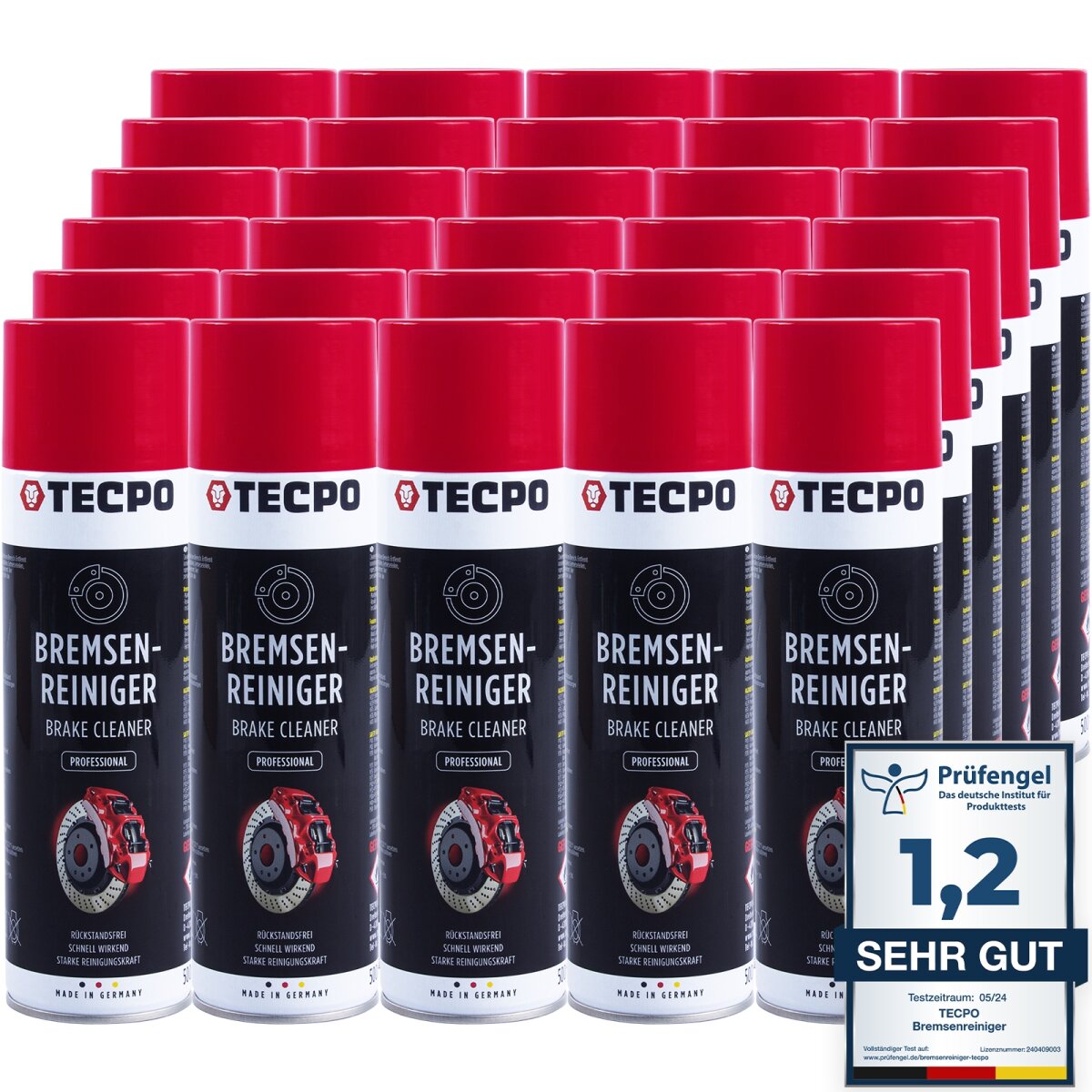 30x TECPO Bremsenreiniger Universal Reiniger, 500 ml, 59,90